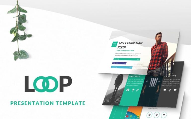Loop Presentation PowerPoint template - Template Witch