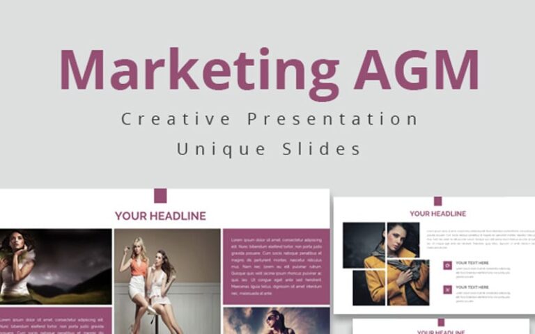 Marketing AGM PowerPoint template - Template Witch