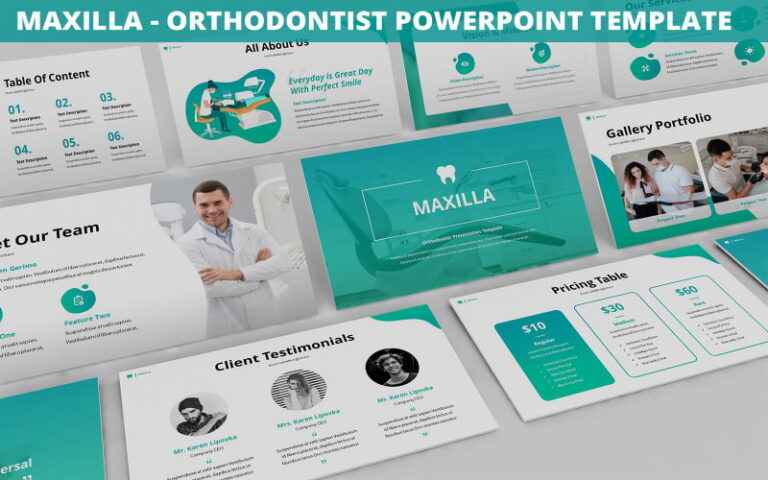 Maxilla - Orthodontist Powerpoint - Template Witch