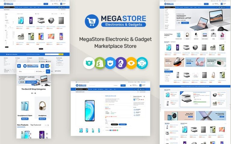 Megastore - Electronics & Gadgets Marketplace Store for Shopify OS 2.0 ...