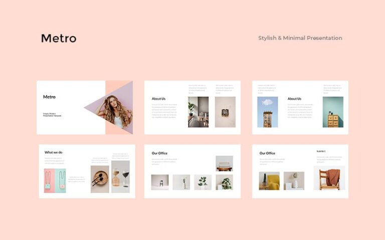 Metro - Presentation PowerPoint template - Template Witch