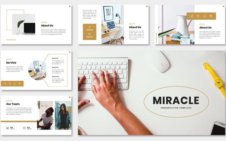 Miracle Creative PowerPoint template - Template Witch
