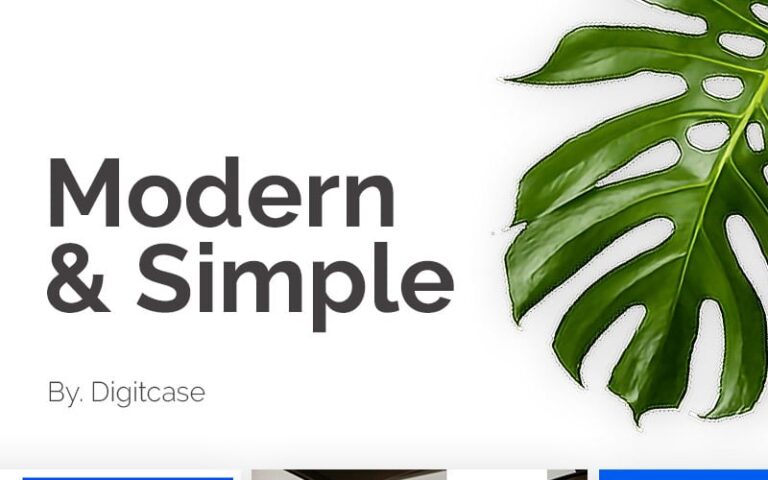 Modern and Simple Presentation PowerPoint template - Template Witch