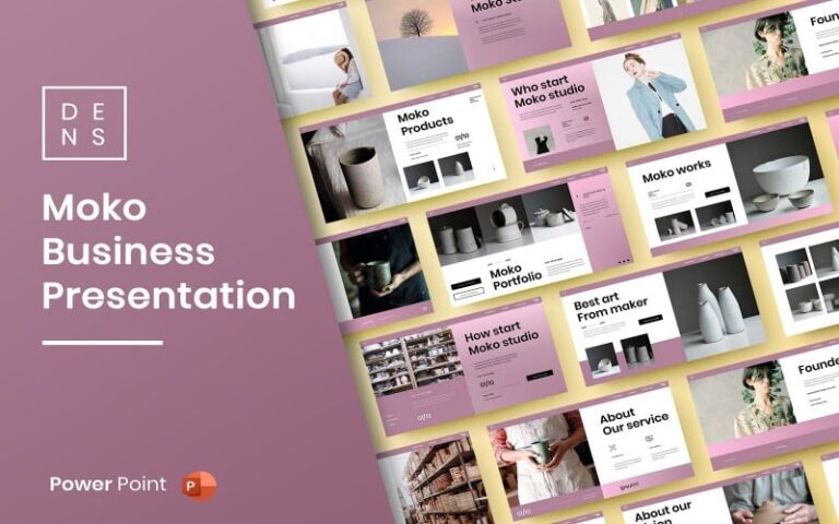 Moko – Business PowerPoint Template - Template Witch