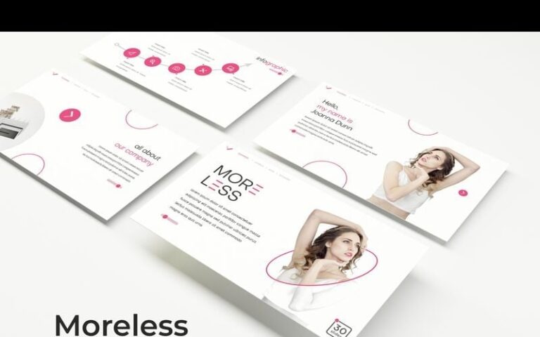 Moreless PowerPoint template - Template Witch