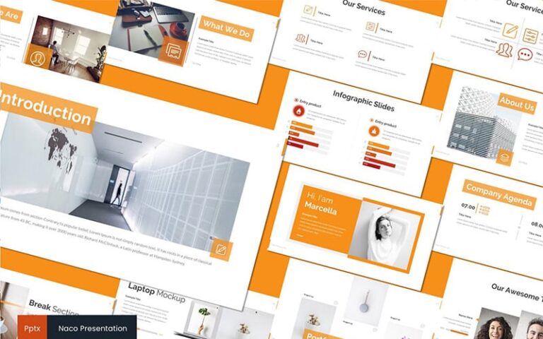 Naco PowerPoint template - Template Witch