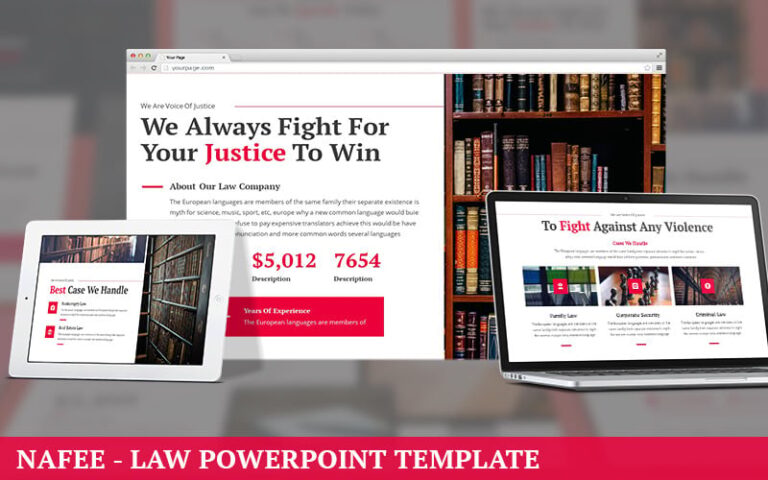 Nafee - Law Powerpoint Template - Template Witch