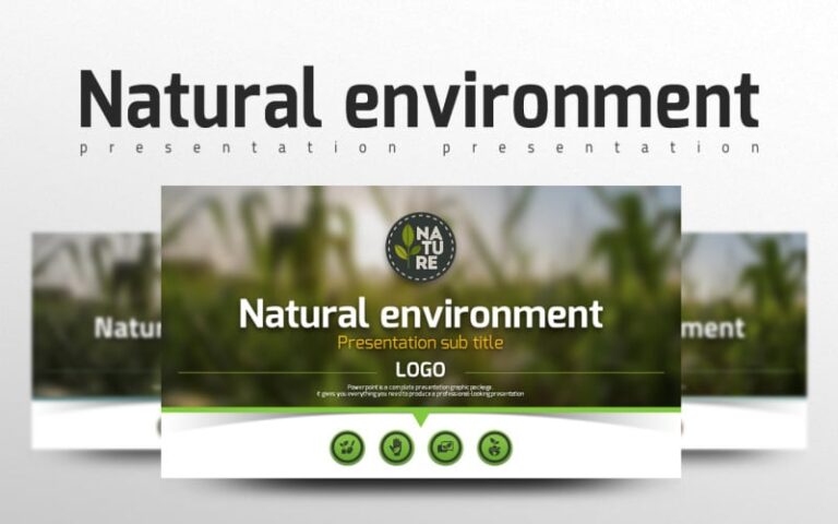 Natural Environment PowerPoint template - Template Witch