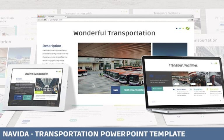 Navida - Transportation Powerpoint Template - Template Witch
