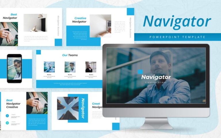 Navigator - Creative PowerPoint template - Template Witch