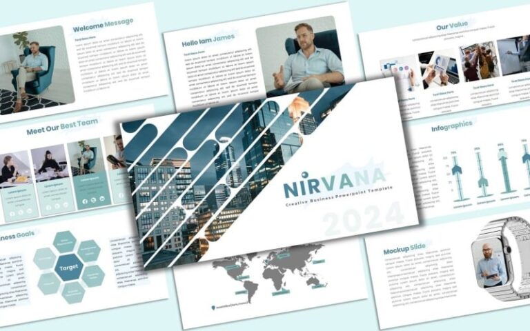 NIRVANA - PowerPoint template - Template Witch