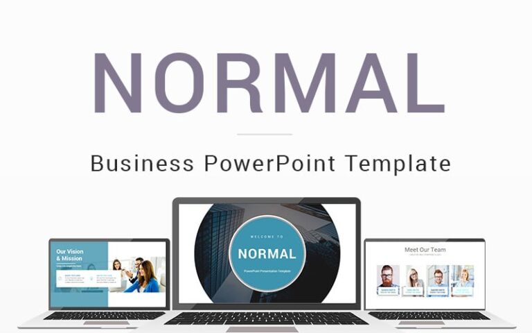 Normal Business PowerPoint template - Template Witch