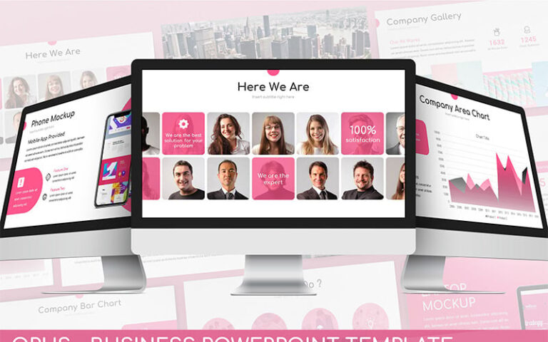 Opus - Business PowerPoint template - Template Witch