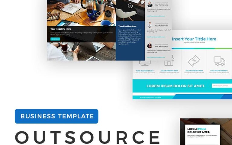 Outsource - PowerPoint template - Template Witch