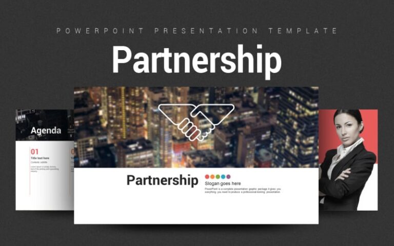 Partnership PowerPoint template - Template Witch