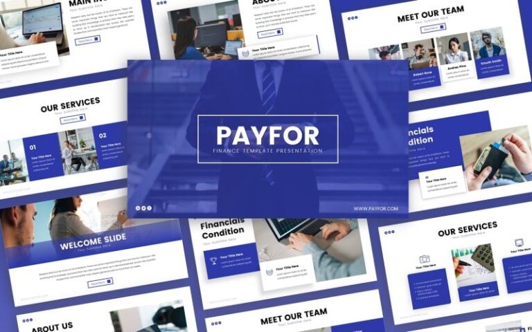 Payfor Finance Presentation PowerPoint template - Template Witch