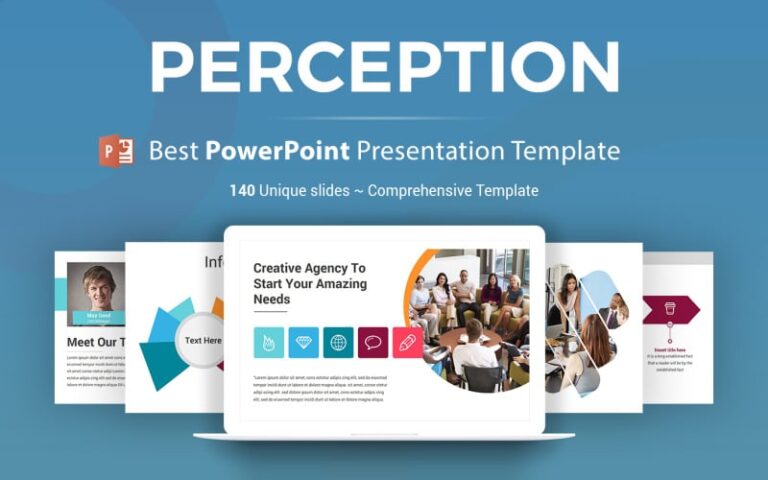 Perception PowerPoint template - Template Witch