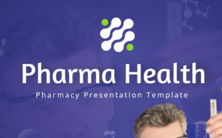 Pharma Health Fully Animated PowerPoint template - Template Witch