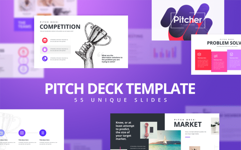 Pitcher-Multipurpose Pitch Deck PowerPoint template - Template Witch