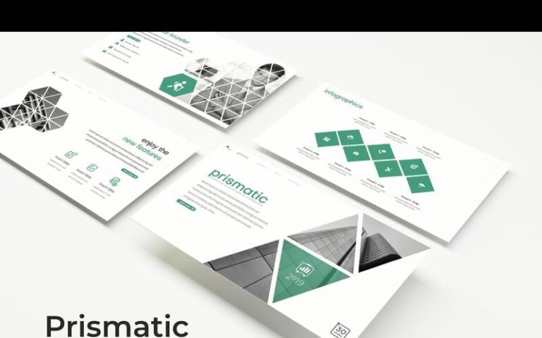 Prismatic PowerPoint template - Template Witch