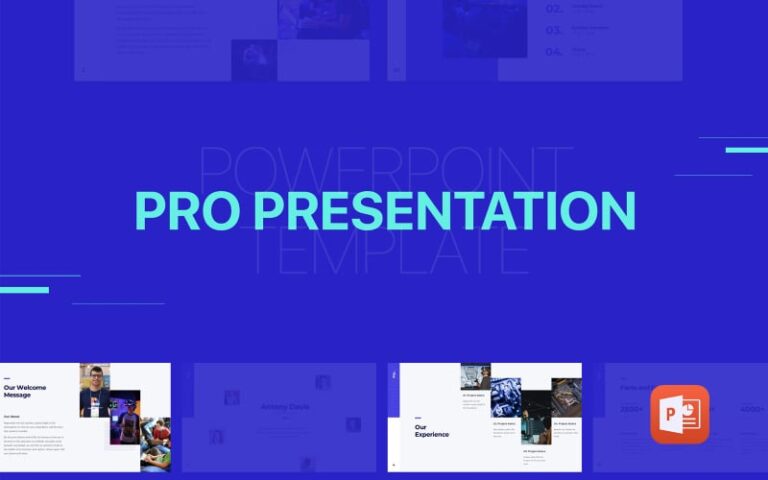 Pro Presentation - Animated PowerPoint template - Template Witch