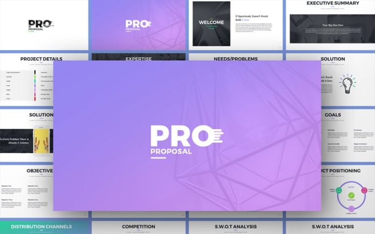 Pro-Project Proposal PowerPoint template - Template Witch