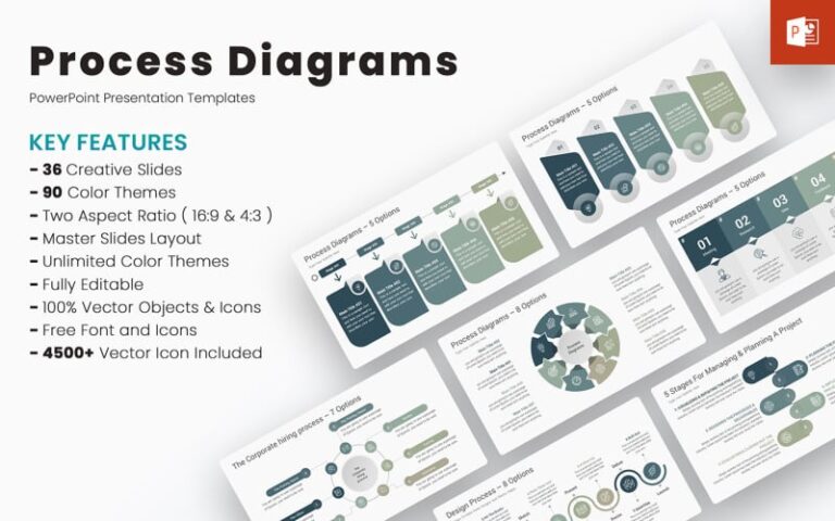 Process Diagrams PowerPoint Templates - Template Witch