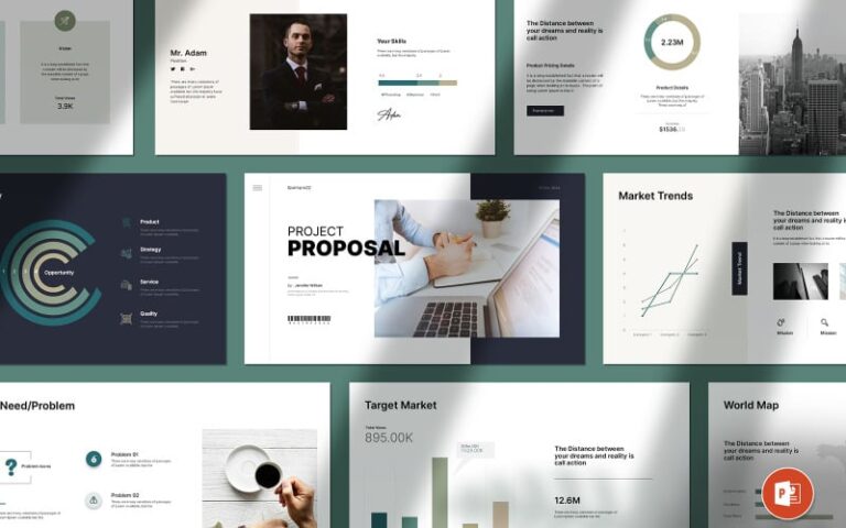 Project Proposal Business PowerPoint Presentation - Template Witch