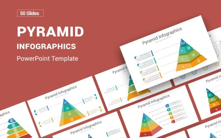 Pyramid - Infographics PowerPoint Template diagrams - Template Witch