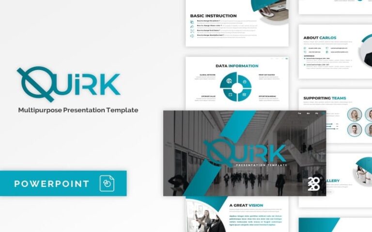 Quick - Multipurpose PowerPoint template - Template Witch