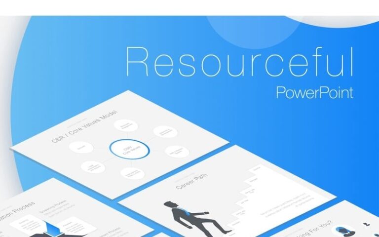 Resourceful PowerPoint template - Template Witch