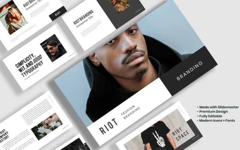 RIOT - Urban Powerpoint Template - Template Witch