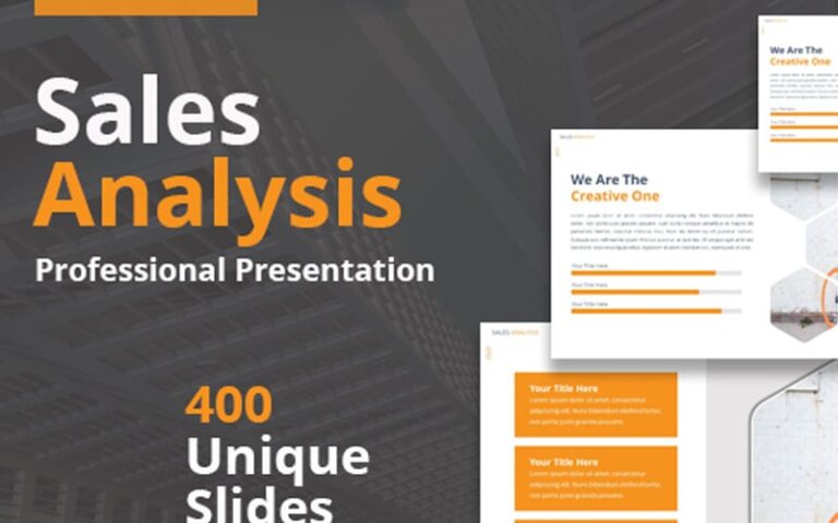 Sales Analysis PowerPoint template - Template Witch