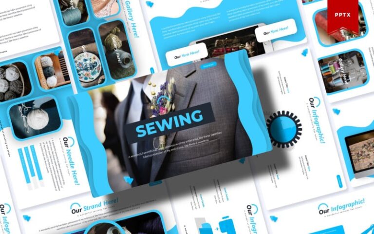 Sewing | PowerPoint template - Template Witch