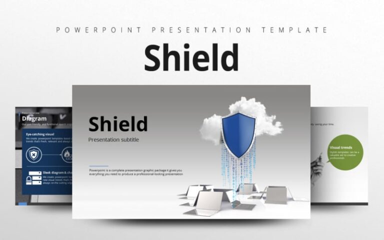 Shield PowerPoint template - Template Witch