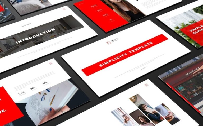Simplicity Multipurpose PowerPoint Presentation Template - Template Witch