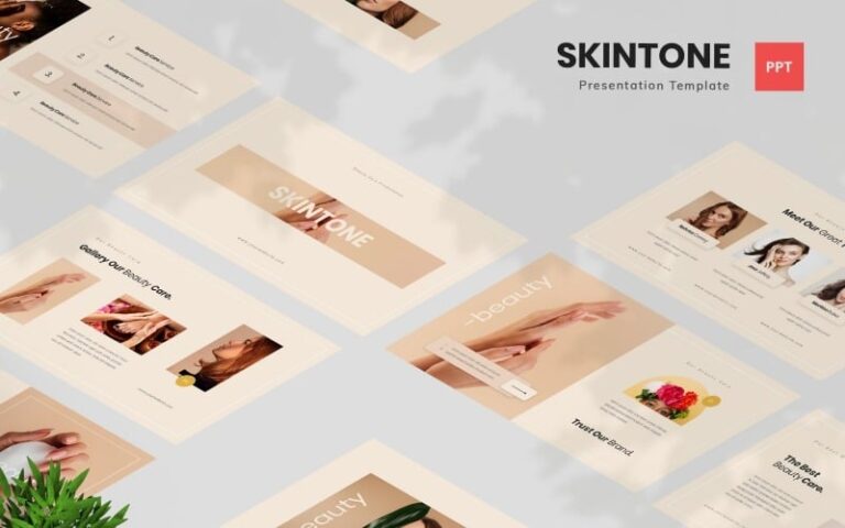 Skintone - Beauty Care Powerpoint Template - Template Witch