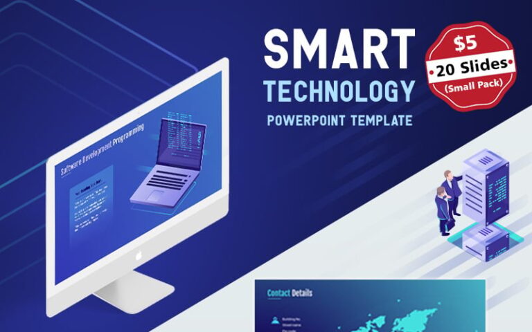 Smart Tech - PowerPoint template - Template Witch
