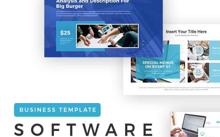 Software Analysis PowerPoint template - Template Witch
