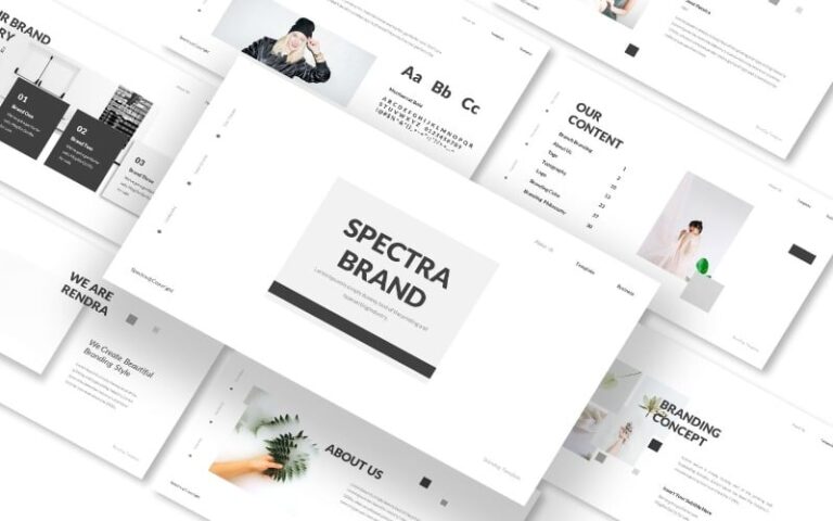 Spectra Branding Powerpoint Template - Template Witch