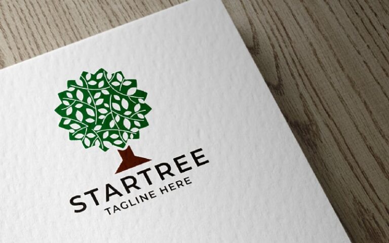 Star Tree Logo Pro Template - Template Witch