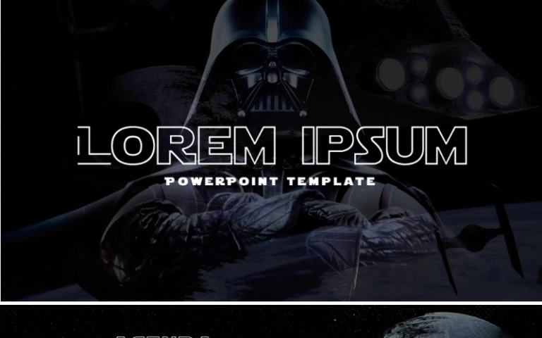 Star Wars PowerPoint template - Template Witch
