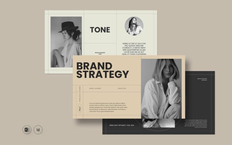 Strategy Layout PowerPoint Presentation Template - Template Witch