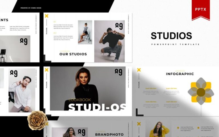 Studios | PowerPoint template - Template Witch