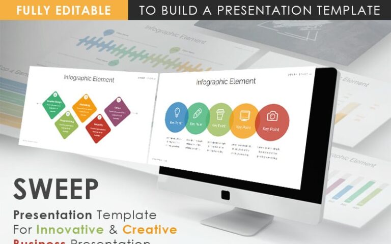 Sweep Presentation PowerPoint template - Template Witch