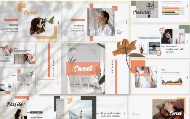 Sweet PowerPoint template - Template Witch