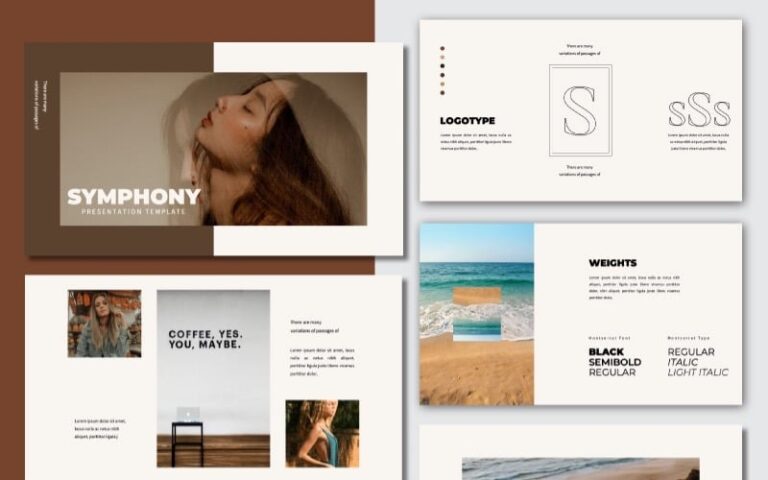 SYMPHONY Presentation PowerPoint template - Template Witch