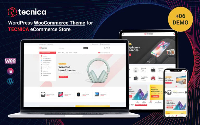 Tecnica - Electronic Multipurpose WooCommerce Theme - Template Witch