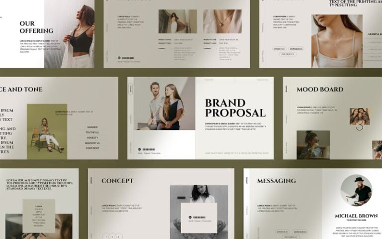 The Brand Proposal Presentation Powerpoint - Template Witch