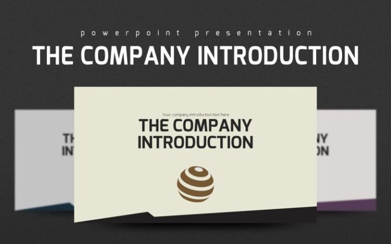 The Company Introduction PowerPoint template - Template Witch